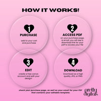 Pink Sugar Retro Editable Branding Kit – Pretty Digitals