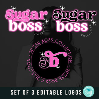 Sugar Boss Branding Kit - Editable with Canva – Pretty Digitals